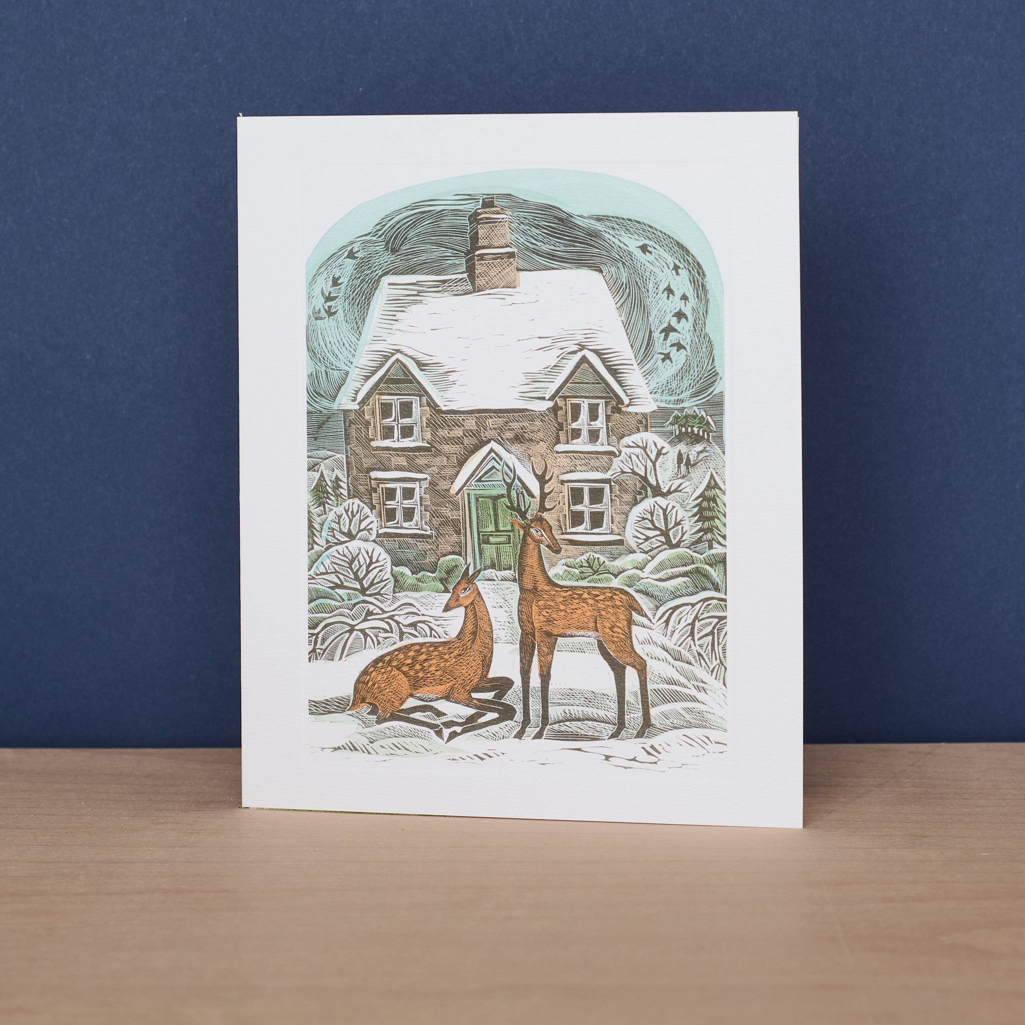 Christmas Cottage by Angela Harding – Art Angels