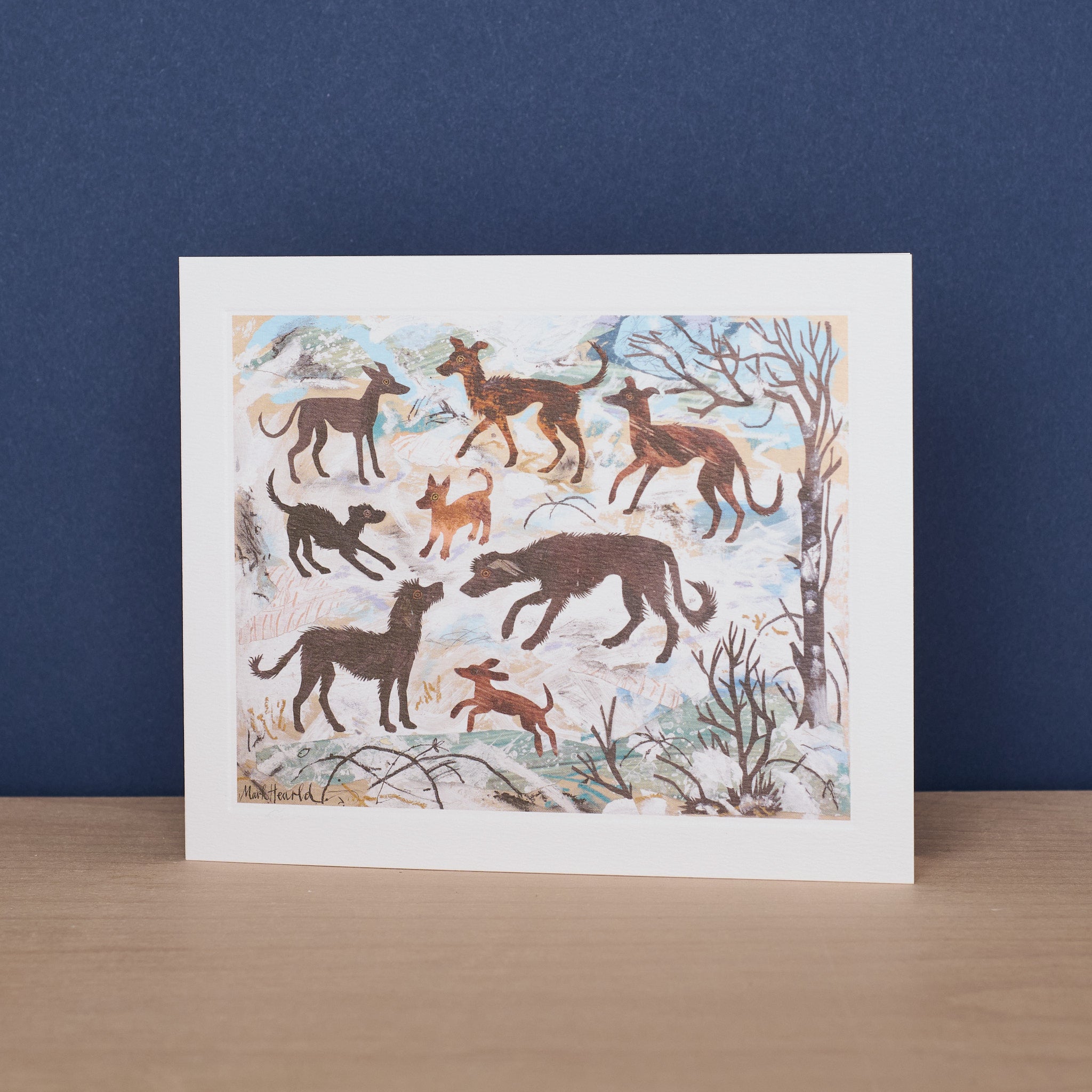 Hounds In Snow by Mark Hearld – Art Angels